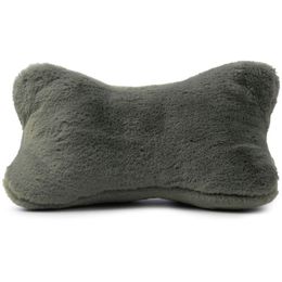 Gözze Nackenkissen GÖZZE "Uni Flausch Lesekissen LaPit", graugrün, B:40cm H:19cm L:25cm, Polyester, Funktionskissen