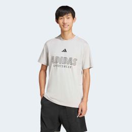T-Shirt adidas Sportswear "M C HOT SPW T", Herren, Gr. L, grau (grau two), Obermaterial: 100% Baumwolle, Shirts