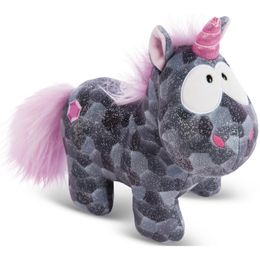 Nici Kuscheltier »Theodor & Friends, Einhorn Diamond Dust, 45 cm« stehend grau/schwarz/pink