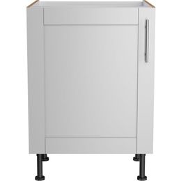 Optifit Sp&uuml;lenschrank &raquo;Ahus&laquo; Breite 60 cm grau wildeiche Nachbildung, B/H/T: 60cm x 87cm x 58,4cm, T&uuml;ren: 1 Stk.