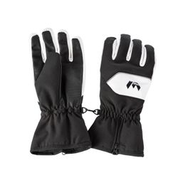 Skihandschuhe WHISTLER "Willow", Damen, Gr. 10, schwarz, 94% Polyester, 6% Elasthan, mehrfarbig, Handschuhe, mit Klettverschluss