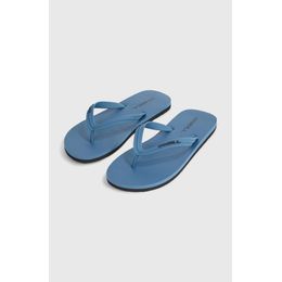 O`Neill Zehentrenner O'NEILL "PROFILE SMALL LOGO SANDALS", Damen, Gr. 45, blau (copen blau), Synthetik, Schuhe Zehentrenner