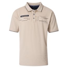 Poloshirt Casamoda "Casamoda Polo-Shirt uni", Herren, Gr. L, beige, 95% Baumwolle, 5% Elasthan, Shirts
