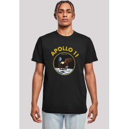 T-Shirt F4NT4STIC "NASA Classic Mondlandung Black", Herren, Gr. 4XL, schwarz, Obermaterial: 100% Baumwolle, regular fit, Rundhals, ohne Bündchen, Shirts, Herren,Premium Merch,Regular-Fit,Basic,Bedruckt