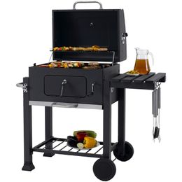 Tepro Holzkohlegrill &raquo;Grillwagen Toronto Click&laquo; BxTxH: 115x67x107 cm grau