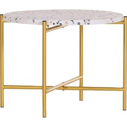 GUTMANN FACTORY Couchtisch &raquo;Terrazzo&laquo; mit abnehmbarer Terrazzoplatte gold