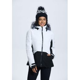 Skijacke Icepeak "Icepeak Jacke Eveleth", Damen, Gr. 36, weiß, 100% Polyester, Jacken