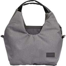 Gesslein Wickeltasche »N°5, grau meliert/schwarz« mit Wickelauflage und Flaschenhalter, Made in Germany grau