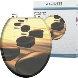 Sch&uuml;tte WC-Sitz &raquo;Sea Stone&laquo; MDF-Holzkern braun MDF - Mitteldichte Holzfaserplatte