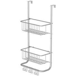 EISL&reg; Duschregal &raquo;Silber&laquo; o. Bohren, Duschablage, Duschkorb zum H&auml;ngen, 2 Etagen silber Edelstahl