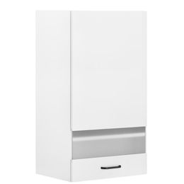 Optifit Glash&auml;ngeschrank &raquo;Elga&laquo; mit Soft-Close-Funktion und Metallgriff, Breite 50 cm wei&szlig;/wei&szlig; wei&szlig;