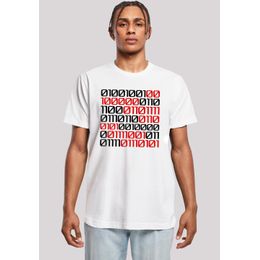 T-Shirt F4NT4STIC "I love you 01001001 Binary Code Valentinstag", Herren, Gr. 4XL, weiß, Obermaterial: 100% Baumwolle, regular fit, Rundhals, ohne Bündchen, Shirts, Premium Qualität