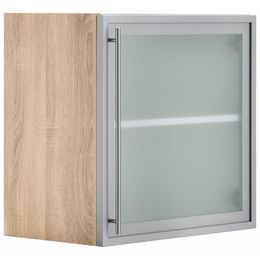 Optifit Hängeschrank, Breite 60 cm alu/eichefarben eichefarben