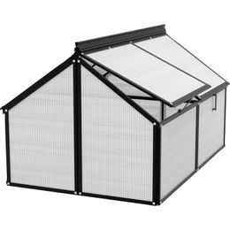 Vitavia Fr&uuml;hbeet &raquo;Gaia Jumbo&laquo; BxTxH: 83x119x72 cm, HKP 4mm, schwarz schwarz B/H/T: 83,1cm x 71,9cm x 119,3cm