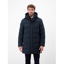 Wintermantel Lerros "Lerros Warmer Wintermantel für Herren", Herren, Gr. L, blau night, 100% Polyester, Mäntel, Wasser- und windabweisend, atmungsaktiv