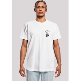 T-Shirt F4NT4STIC "Boo Crew Halloween", Herren, Gr. 4XL, weiß, Obermaterial: 100% Baumwolle, regular fit, Rundhals, ohne Bündchen, Shirts, Print