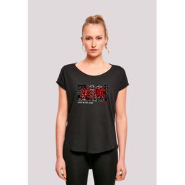 T-Shirt F4NT4STIC "AC/DC PWRUP Cable Logo", Damen, Gr. L, schwarz, Obermaterial: 100% Baumwolle, regular fit, Rundhals, ohne Bündchen, Shirts T-Shirt, Print