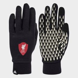Trainingshandschuhe adidas Performance "LFC FP GLOVES", Herren, Gr. L, schwarz, strawberry rot, Obermaterial: 100% Polyester, Handschuhe, Liverpool
