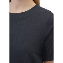 Marc O'Polo T-Shirt MARC O'POLO DENIM, Damen, Gr. L, blau (marineblau), Jersey, Obermaterial: 100% Baumwolle, loose fit, Rundhals, Shirts, im cleanen Basic-Look