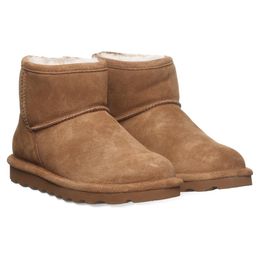 Bearpaw Damen Winterboots "Alyssa", Gr. 42camelfarben, Veloursleder, unifarben, Schuhe, Schlupfstiefel mit wasserabweisender NeverWet Imprägnierung