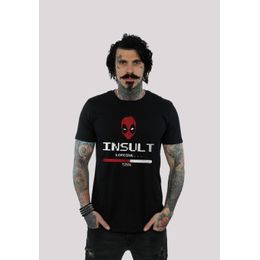 T-Shirt F4NT4STIC "Marvel Deadpool Insult Loading", Herren, Gr. 4XL, schwarz, Obermaterial: 100% Baumwolle, regular fit, Rundhals, ohne Bündchen, Shirts, Print