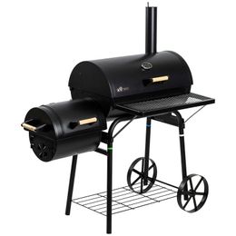 El Fuego Smoker &raquo;Dakota&laquo; BxTxH: 122x66x133 cm schwarz B/H/T: 122cm x 66cm