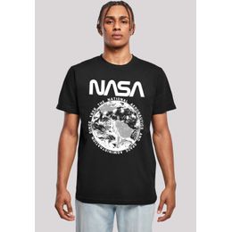T-Shirt F4NT4STIC "NASA Planet Earth", Herren, Gr. 4XL, schwarz, Obermaterial: 100% Baumwolle, regular fit, Rundhals, ohne Bündchen, Shirts, Herren,Premium Merch,Regular-Fit,Basic,Bedruckt