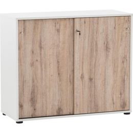 Schildmeyer Aktenschrank &raquo;Serie 400&laquo; Breite 100 cm braun FSC -zertifizierter Holzwerkstoff