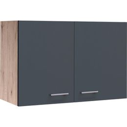Flex-Well H&auml;ngeschrank &raquo;Morena&laquo; (B x H x T) 80 x 54, 8 x 32 cm Basaltgrau / San Remo Eiche San Remo Eiche