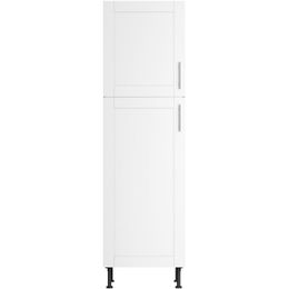 Optifit K&uuml;hlumbauschrank &raquo;Ahus&laquo; Breite 60 cm braun wildeiche Nachbildung, B/H/T: 60cm x 211,8cm x 58,4cm, T&uuml;ren: 2 Stk.