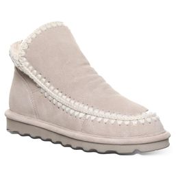 Winterboots Bearpaw "WINTER", Damen, Gr. 41, beige (natur), Veloursleder, Schuhe, Mokassin, Stiefel, Boots im Ethno Look