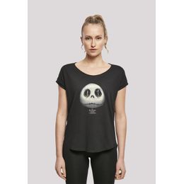 T-Shirt F4NT4STIC "Disney Nightmare Before Christmas Jacks Eyes", Damen, Gr. XS, schwarz, Obermaterial: 100% Baumwolle, regular fit, Rundhals, ohne B&uuml;ndchen, Shirts T-Shirt, Print