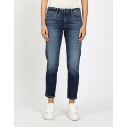 Boyfriend-Jeans Gang "94NADIA", Damen, Gr. 26, N-Gr, winter base wash, Denim/Jeans, Obermaterial: 98% Baumwolle, 2% Elasthan, bequem knöchelfrei, Jeans, 5-Pocket Style mit Reißverschluss und Knopf