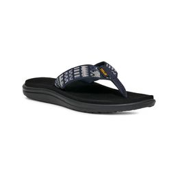 Sandale Teva "W VOYA FLIP", Damen, Gr. 38, blau (geo mashup navy), Textil, Schuhe