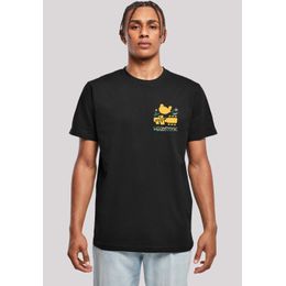 T-Shirt F4NT4STIC "Woodstock Brust Logo", Herren, Gr. 4XL, schwarz, Obermaterial: 100% Baumwolle, regular fit, Rundhals, ohne Bündchen, Shirts, Print