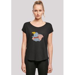 T-Shirt F4NT4STIC "Disney Dumbo", Damen, Gr. 4XL, schwarz, Obermaterial: 100% Baumwolle, regular fit, Rundhals, ohne Bündchen, Shirts, Print