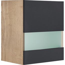 Optifit Glash&auml;ngeschrank &raquo;Roth&laquo; Breite 50 cm anthrazit/wildeichefarben wildeichefarben