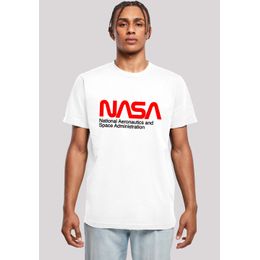 T-Shirt F4NT4STIC "NASA Aeronautics And Space", Herren, Gr. XS, weiß, Obermaterial: 100% Baumwolle, regular fit, Rundhals, ohne Bündchen, Shirts, Herren,Premium Merch,Regular-Fit,Basic,Bedruckt