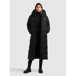Steppmantel Khujo "DOTE2", Damen, Gr. L, schwarz, 100% Polyester, unifarben, eingesetzt elastischer Bund mit Windstopper, Mäntel
