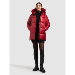 Steppjacke Khujo "CARA", Damen, Gr. L, nebula rot, 100% Nylon, unifarben, Raglanärmel elastischer Bund mit Windstopper, Jacken