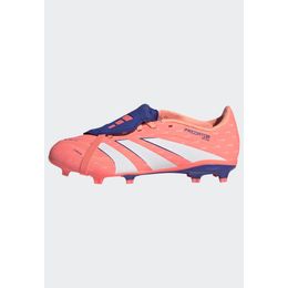 Fußballschuh adidas Performance "PREDATOR LEAGUE MIT UMSCHLAGBARER ZUNGE HART- UND ASCHENPLÄTZE KINDER", Mädchen, Gr. 32, signal coral, cloud weiß, beam orange, Synthetik, Schuhe, geeignet für Rasen- und Kunstrasenplätze