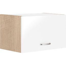 Optifit Klapphängeschrank »Parare« Breite 60 cm weiß Glanz/eichefarben