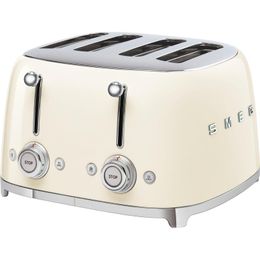 Smeg Toaster »TSF03CREU« 4 kurze Schlitze 3000 W cremefarben