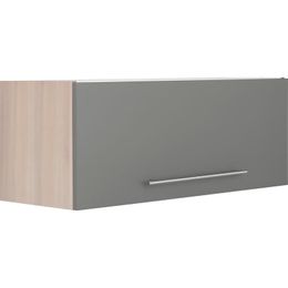 Optifit Klapphängeschrank »Bern« Breite 90 cm, 1 Klappe, mit Metallgriff basaltgrau/akaziefarben