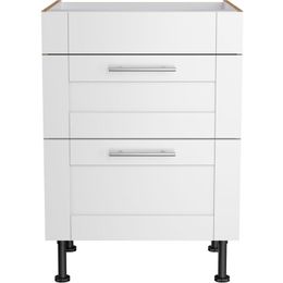 Optifit Kochfeldumbauschrank &raquo;Ahus&laquo; Breite 60 cm braun wildeiche Nachbildung, B/H/T: 60cm x 87cm x 58,4cm, Schubladen: 2 Stk.