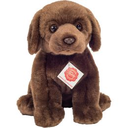 HERMANN TEDDY ORIGINAL Kuscheltier &raquo;Labrador sitzend dunkelbraun 25 cm&laquo; zum Teil aus recyceltem Material braun Kuscheltier
