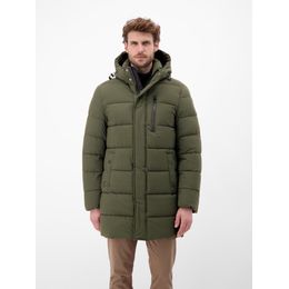 Wintermantel Lerros "Lerros Warmer Wintermantel für Herren", Herren, Gr. L, original olive, 100% Polyester, Mäntel, Wasser- und windabweisend, atmungsaktiv