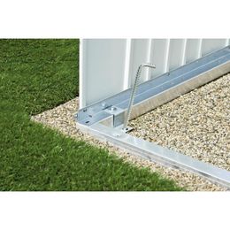 Fundamentrahmen silber Aluminium Einheitsgr&ouml;&szlig;e