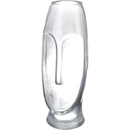 Casablanca by Gilde Tischvase &raquo;Moai&laquo; grau Glas