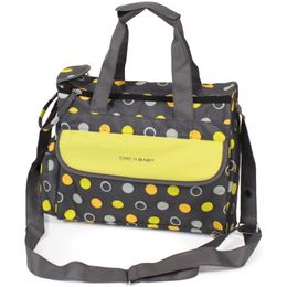 CHIC 4 BABY CHIC4BABY Wickeltasche &raquo;Komfort, lemontree&laquo; grau Wickeltasche
